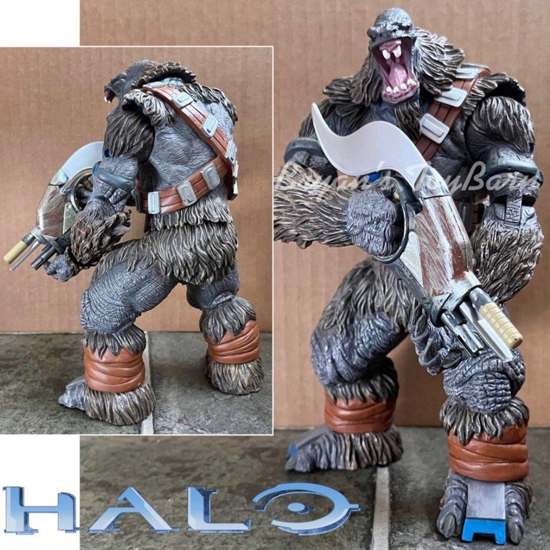 8 inch Halo 2 Series 1 Covenant Brute Figure with ‘Brute Shot’ device ...