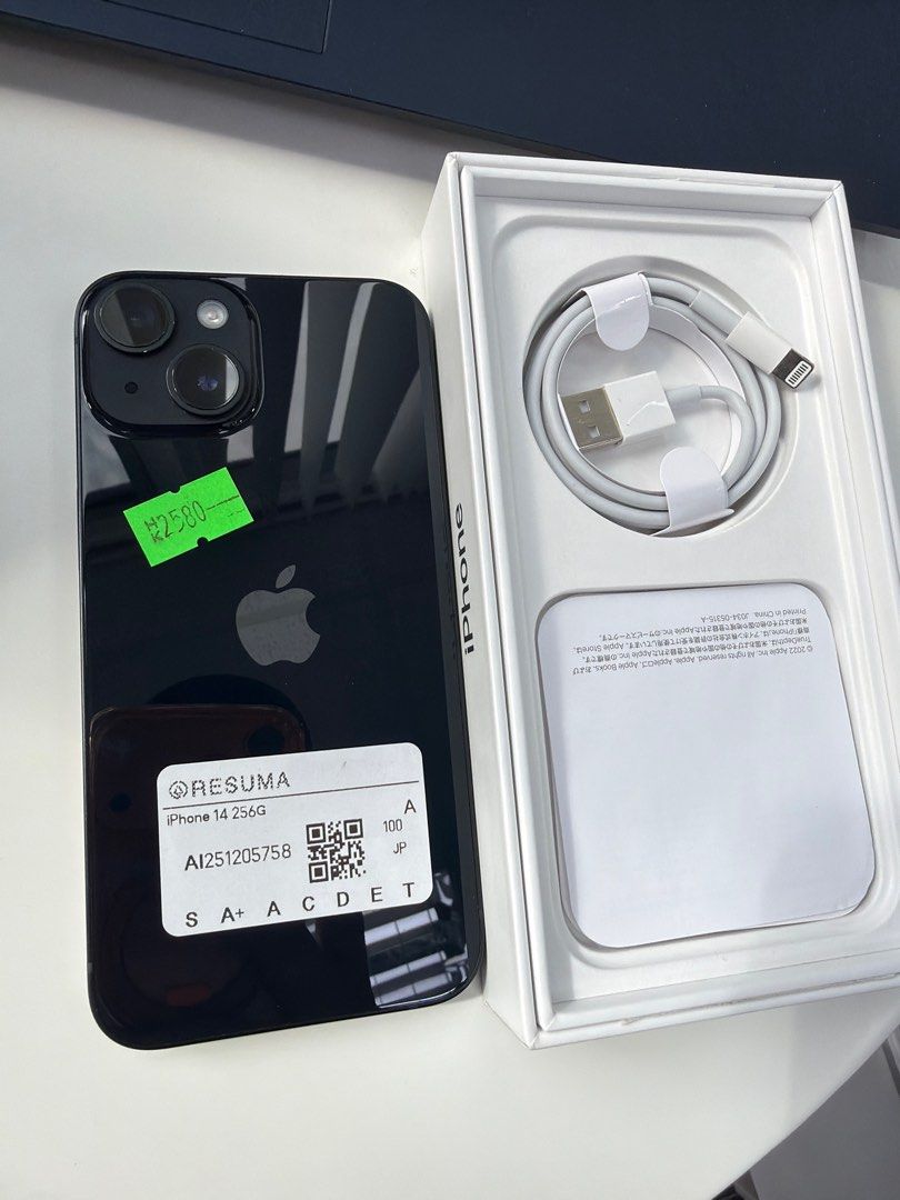 Sold💯秒殺價 日版 iPhone 14 256gb 100 battery 🔋 全原裝 all original , 手提電話, 手機 ...