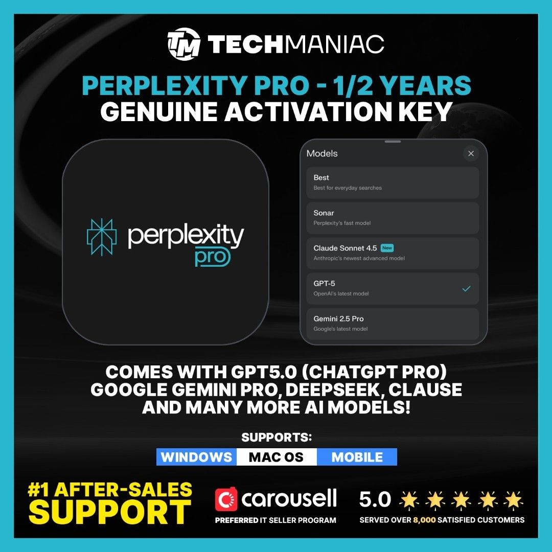 🔥 Perplexity Pro (1/2 Years) | Instant Upgrade | Includes GPT 5.2 ...