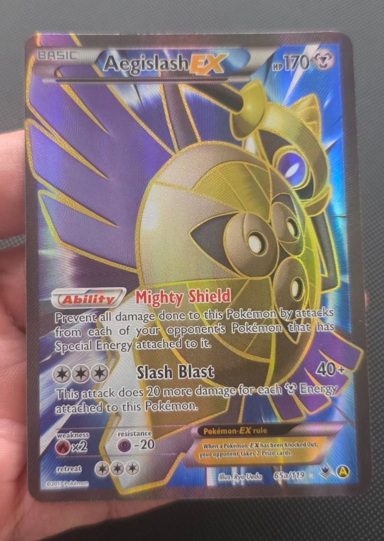 Aegislash EX #65a - Pokemon XY Phantom Forces Promo (2014) - LP ...