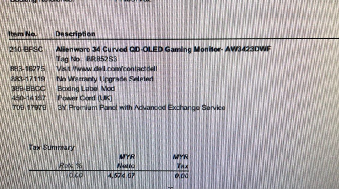 Alienware 34 Curved QD-OLED -AW3423DWF, Computers & Tech, Parts ...