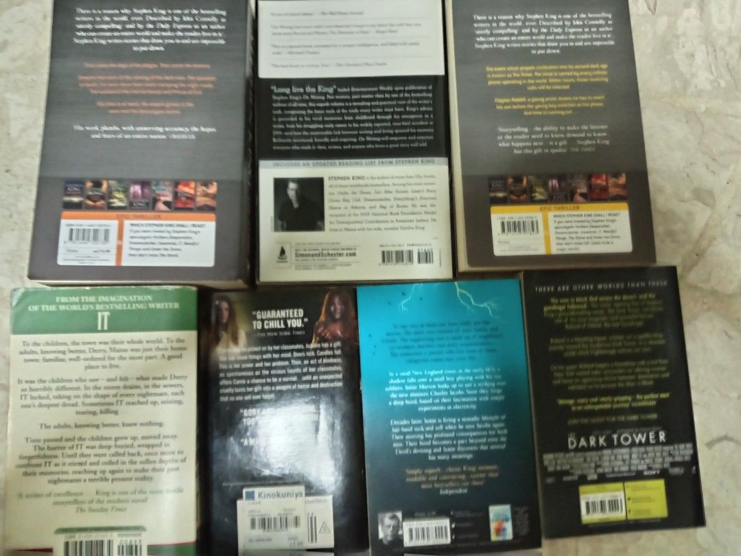 All $20 Stephen King On Writing / Carrie / It / Dark Tower Gunslinger ...