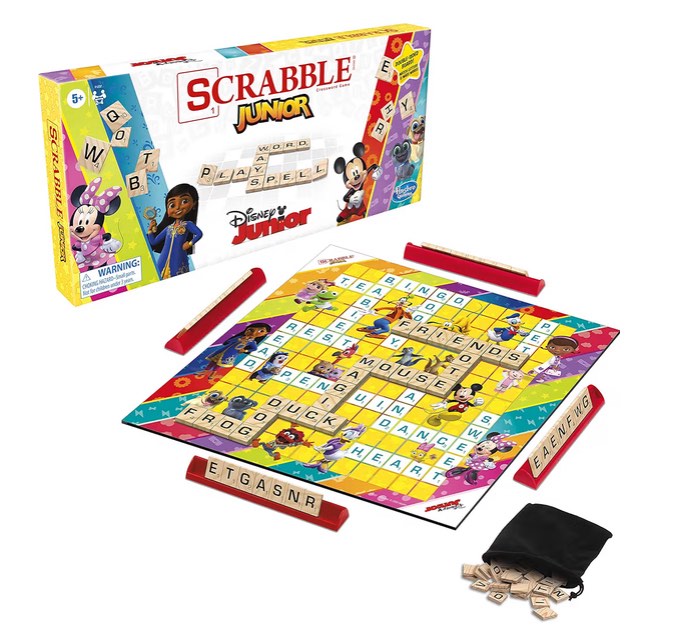 Authentic BNIB Hasbro Gaming Scrabble: Disney Junior Edition Double ...