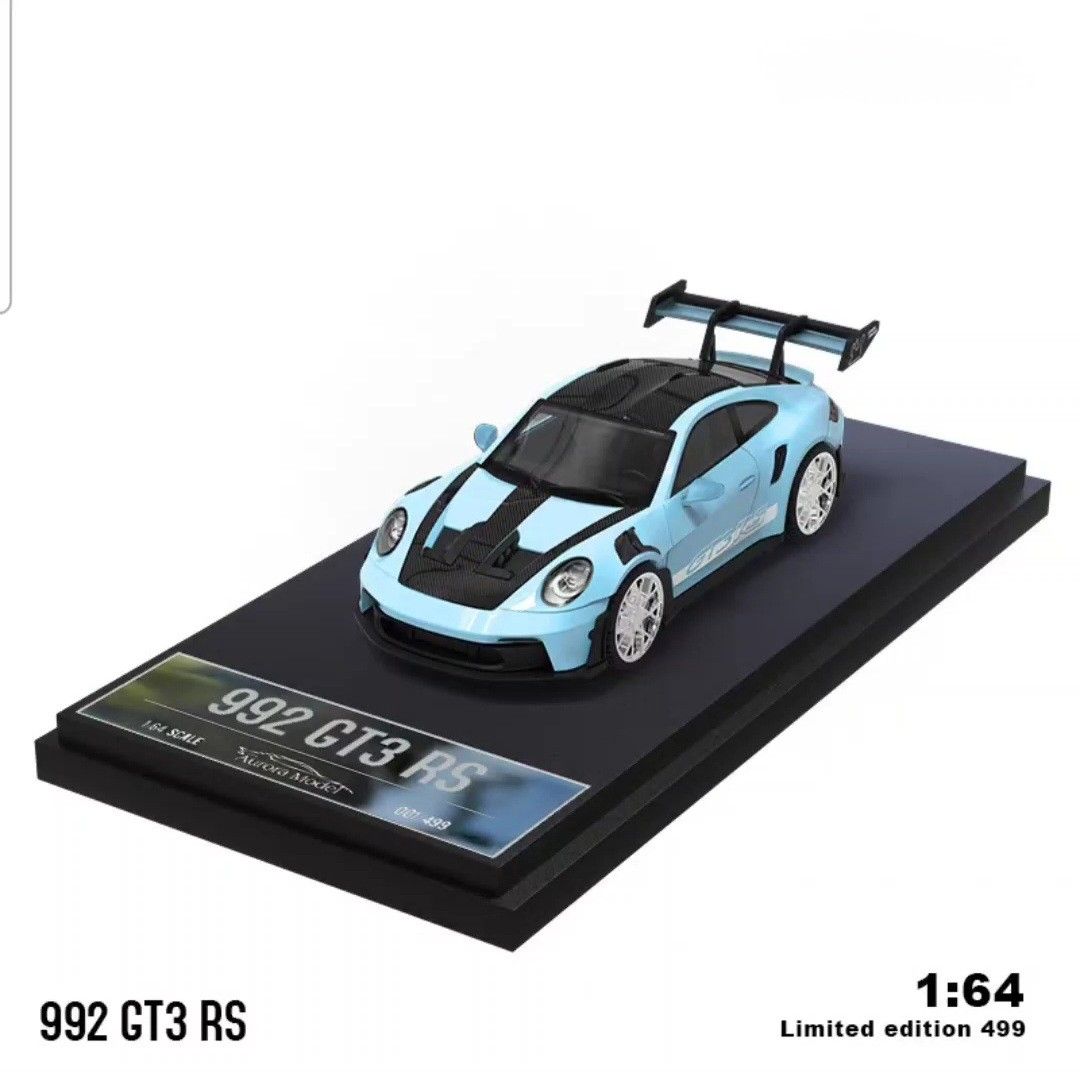 Baby Blue Porsche 992 GT3 RS | 1:64, Hobbies & Toys, Toys & Games on ...