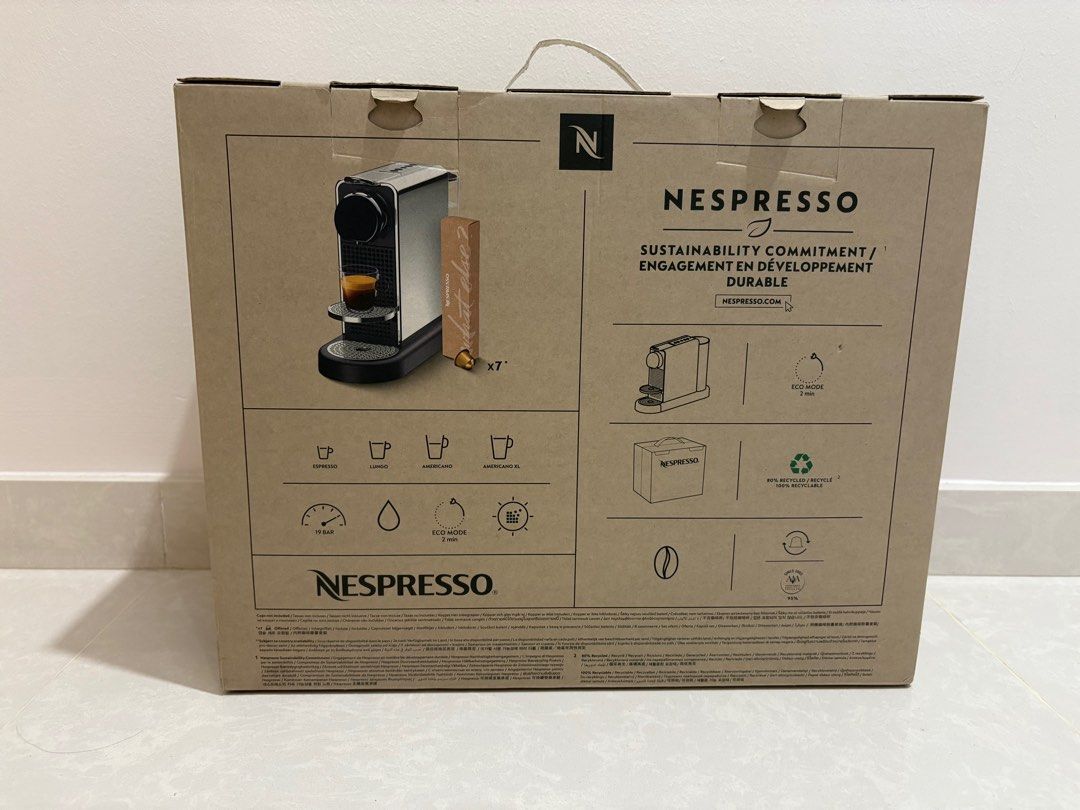 Brand New Nespresso Citiz Platinum Coffee Machine, TV & Home Appliances ...