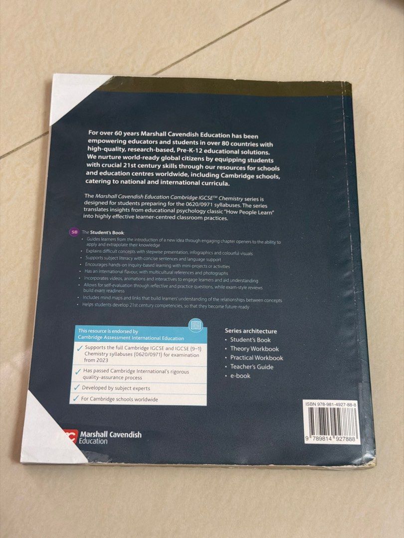 Cambridge IGCSE Chemistry Student's Book, Hobbies & Toys, Books ...