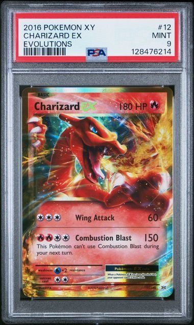 Charizard EX #12 - Pokemon XY Evolutions (2016) - PSA 9, Hobbies & Toys ...