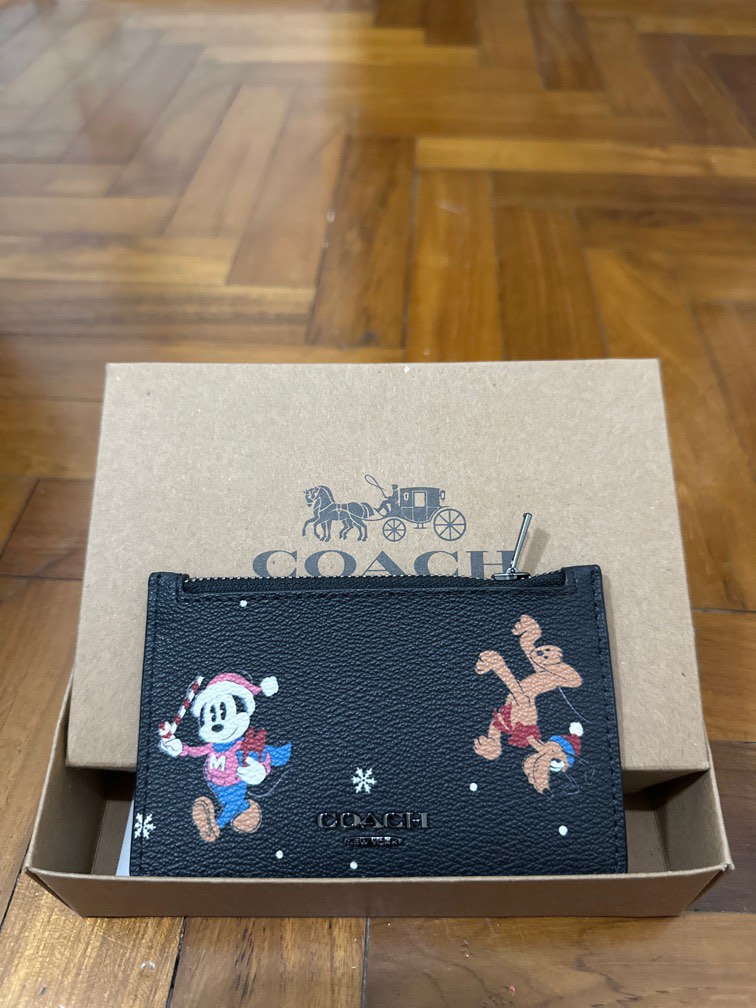 Coach card wallet Disney Edition, Women's Fashion, Bags & Wallets ...