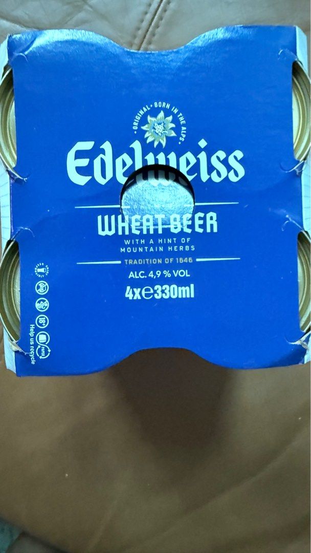 Edelweiss Wheat Beer - 330ml (60 cans in total), Food & Drinks ...