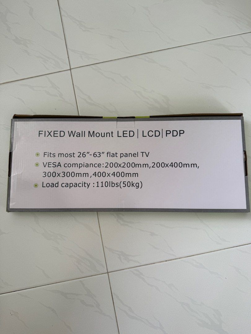 Fixed Wall Mount for 26-63" TVs, TV & Home Appliances, TV ...