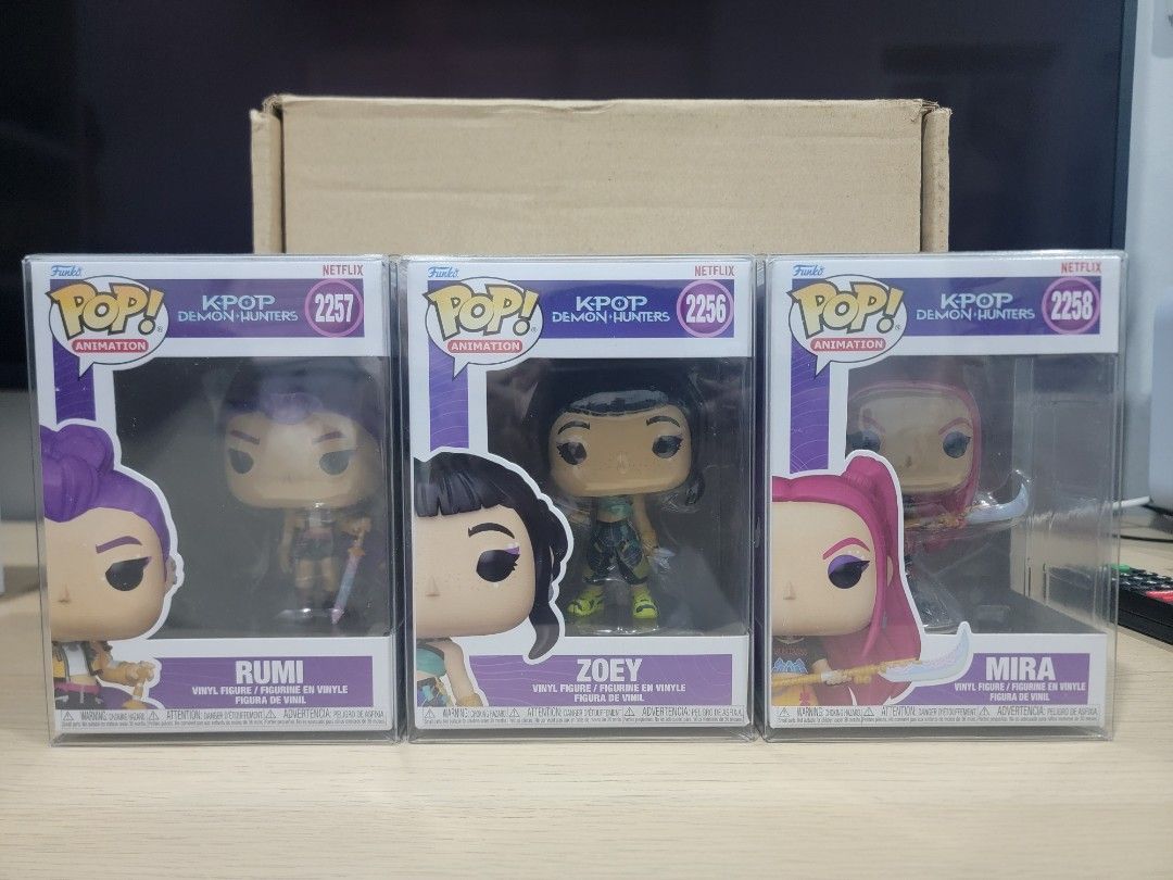 FUNKO POP ANIMATION NETFLIX KPOP DEMON HUNTERS : RUMI / ZOEY / MIRA ...