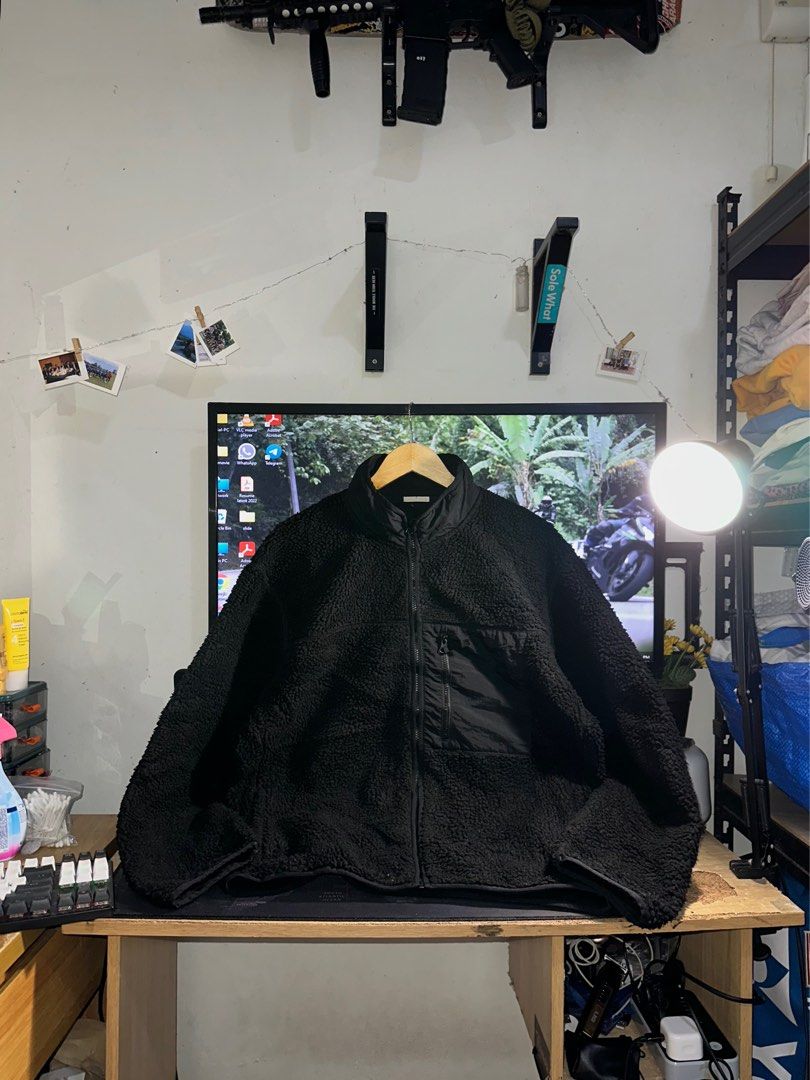 Gu Sherpa Jacket, Men's Fashion, Coats, Jackets and Outerwear on Carousell