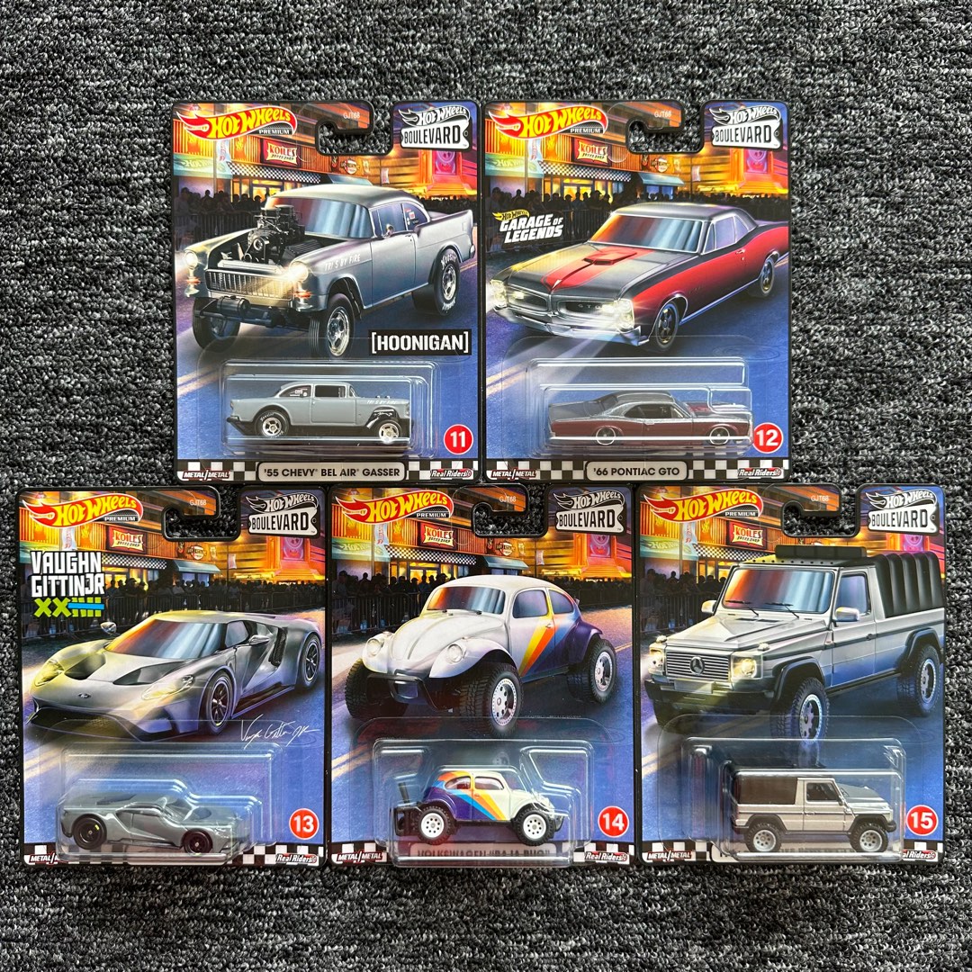 HOT WHEELS 2020 BOULEVARD 55 Chevy Bel Air Gasser 66 Pontiac GTO Ford ...