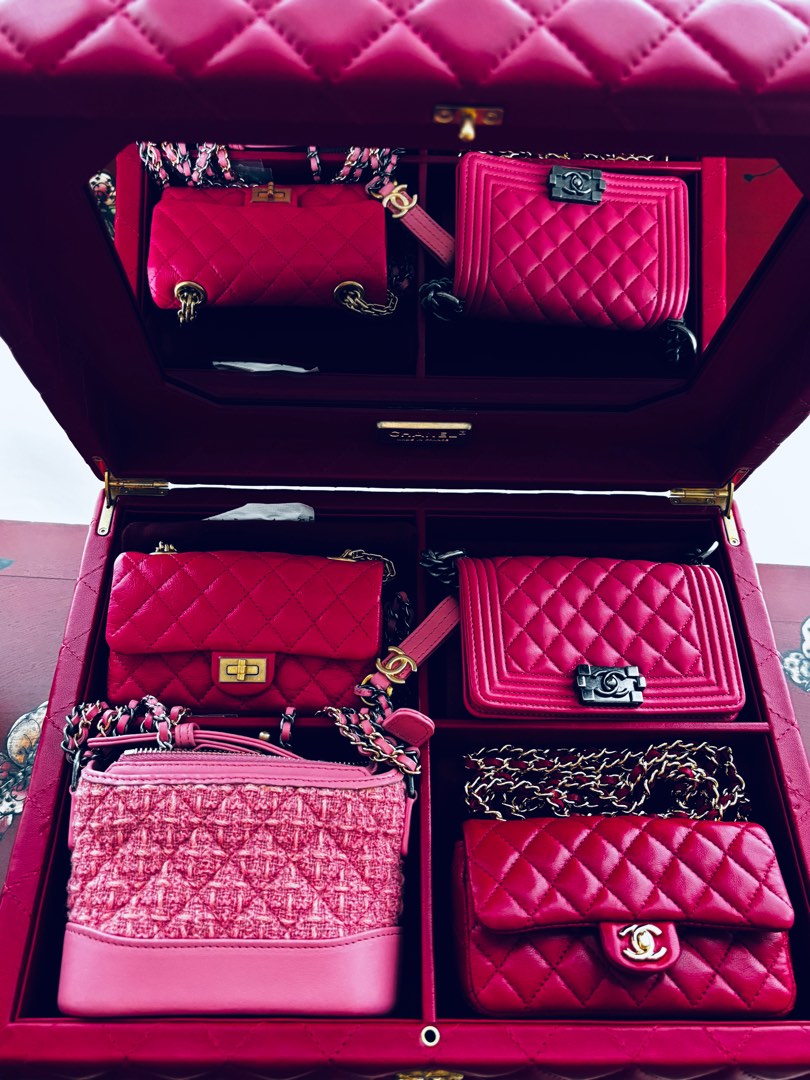 Limited Edition Chanel Success Story Trunk Micro Bags Set - Authentic ...