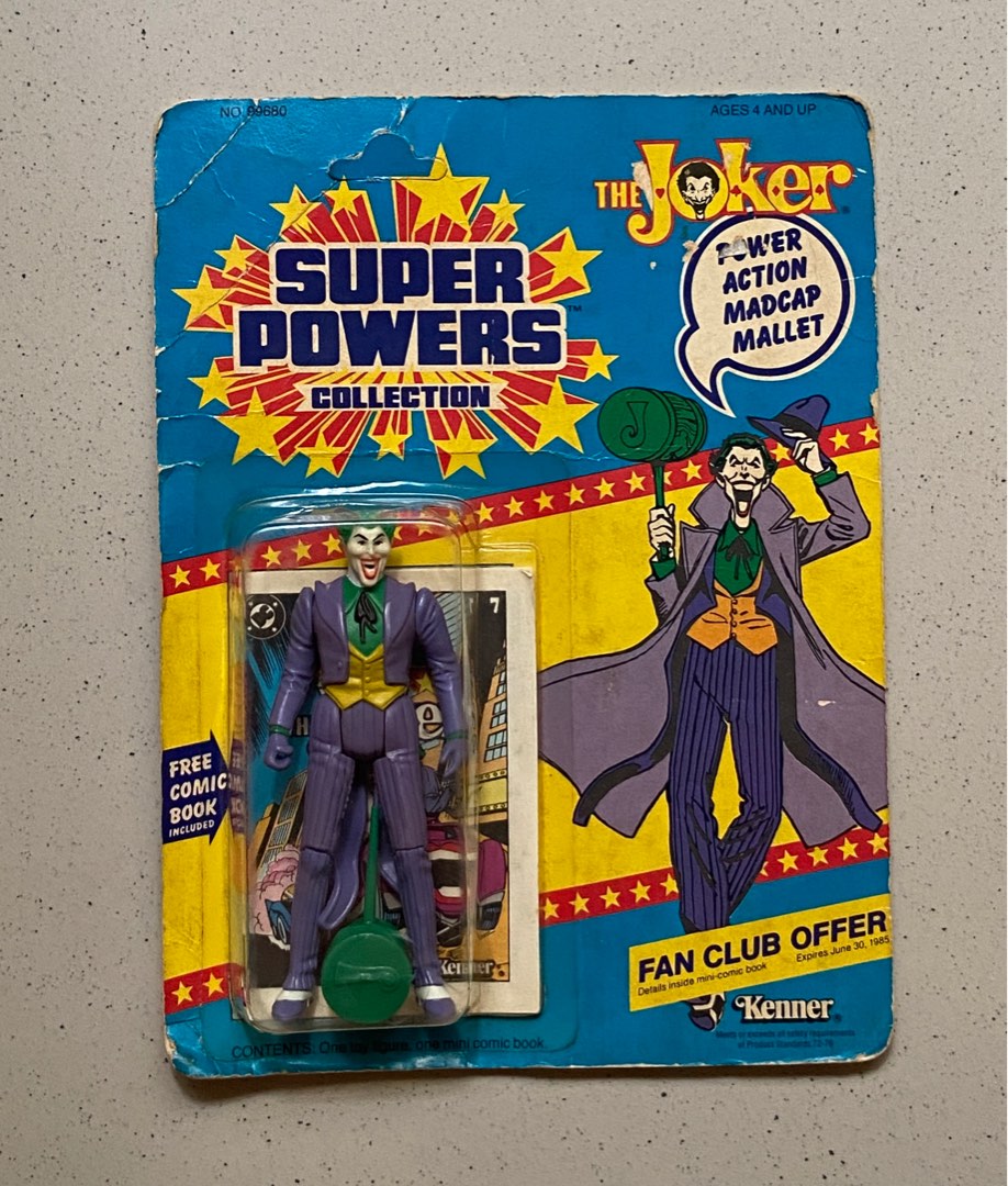 Marvel Vintage 1984 Kenner Super Powers Collection The Joker Action ...