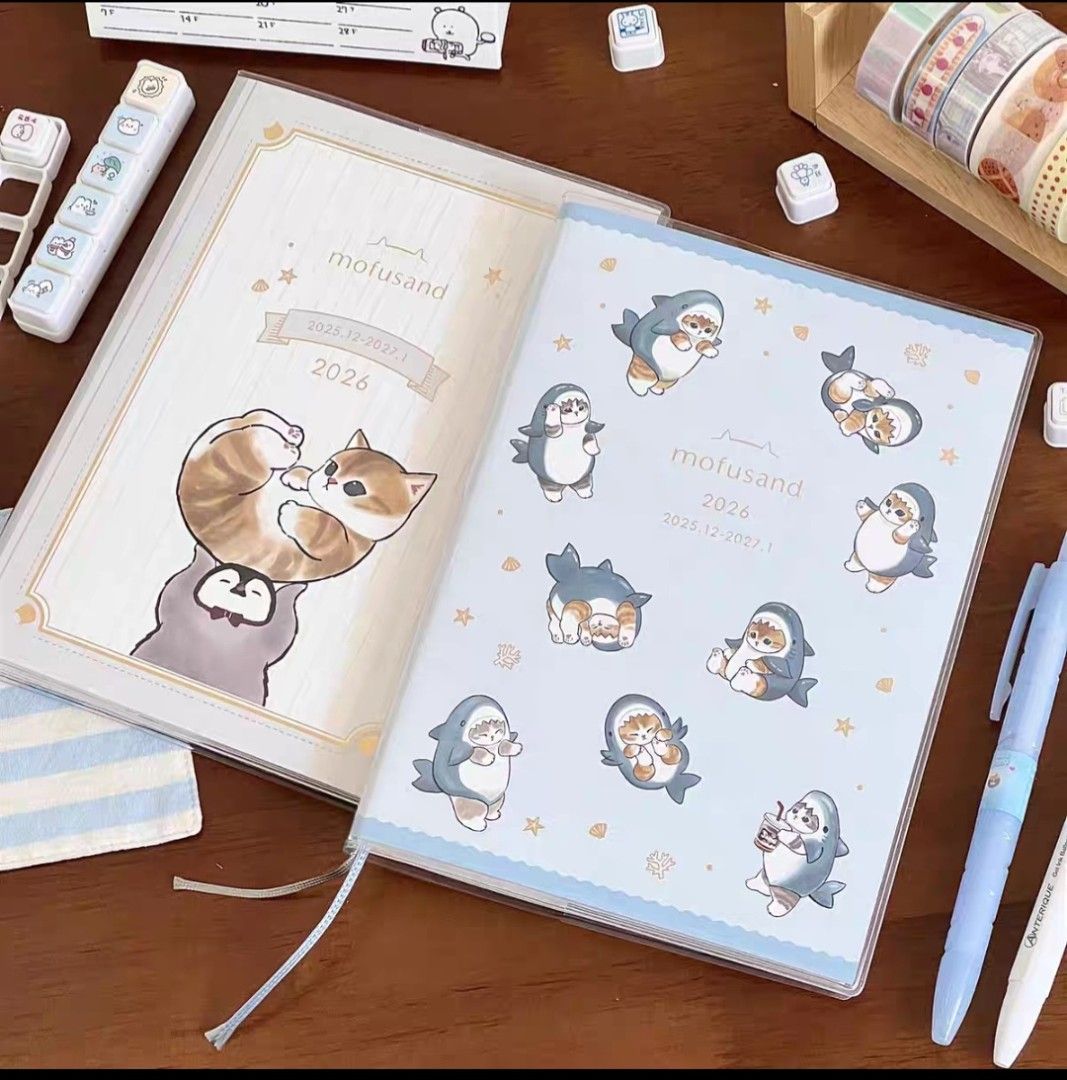 Mofusand 2026 B6 Planner, Hobbies & Toys, Stationery & Craft, Other ...