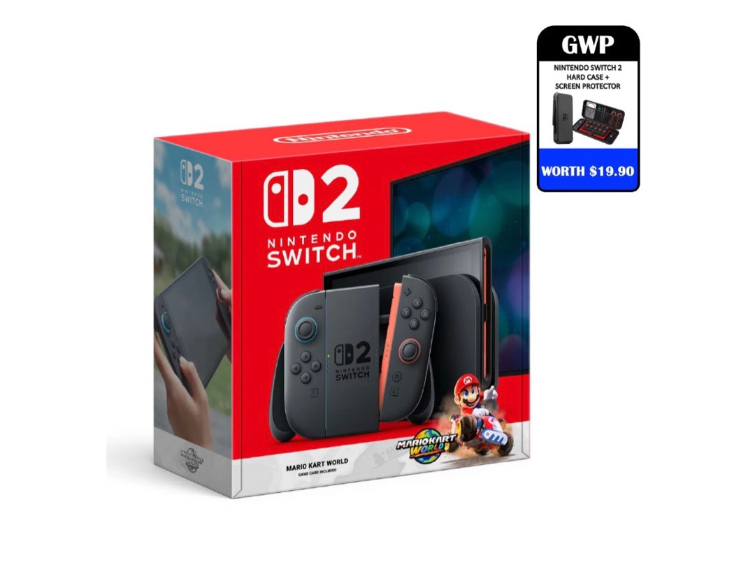 Nintendo Switch 2 Console with Mario Kart World, Video Gaming, Video ...