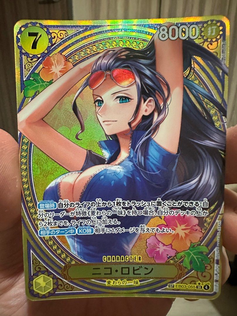 One Piece Card Game - Nico Robin EB03-055 SP, Hobbies & Toys, Toys ...