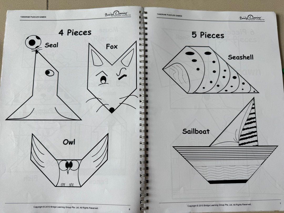 Piaget IQ Math Tangram Puzzle Games, Hobbies & Toys, Toys & Games on ...