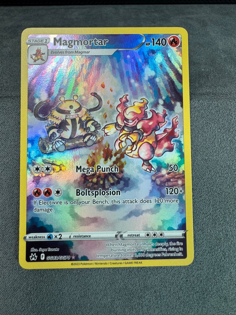 Pokemon TCG Magmortar crown zenith, Hobbies & Toys, Toys & Games on ...