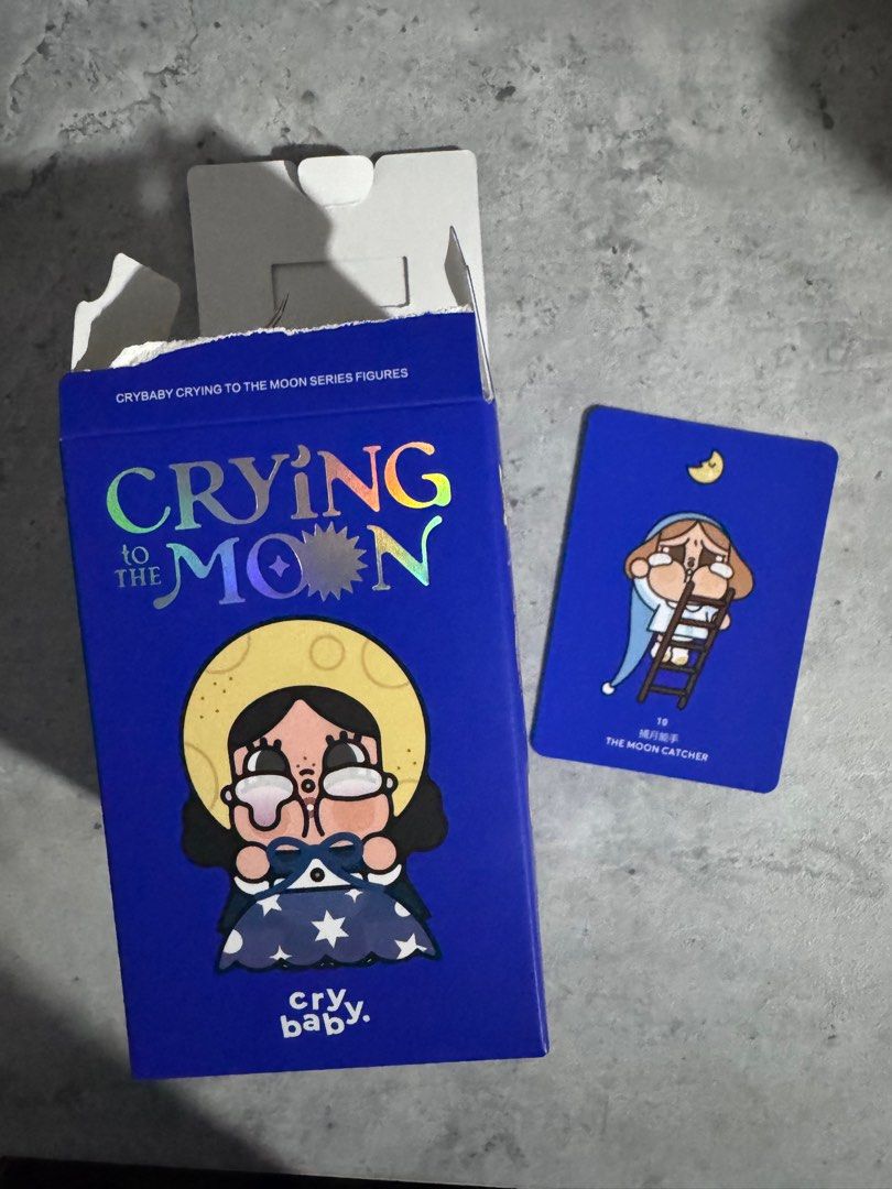 Popmart crying to the moon The moon catcher, Hobbies & Toys, Toys ...