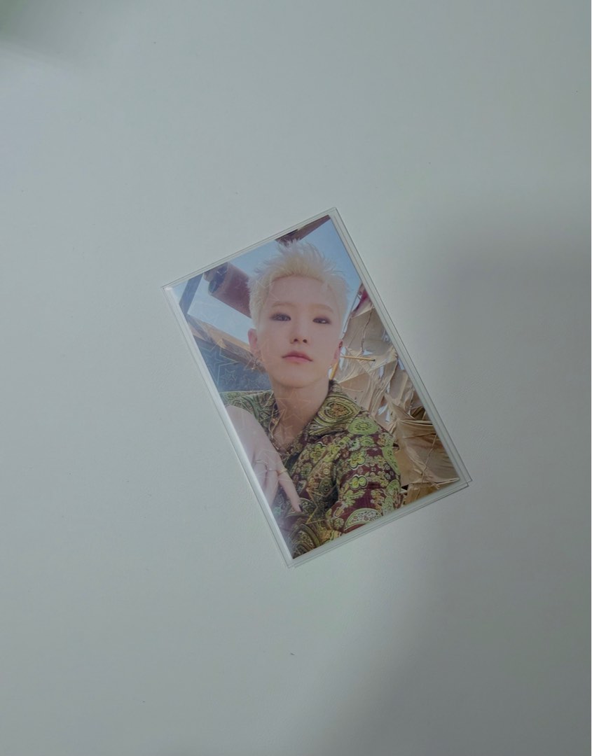 Seventeen Hoshi Photocard Trading Card Special Edition Lucky Draw Face ...