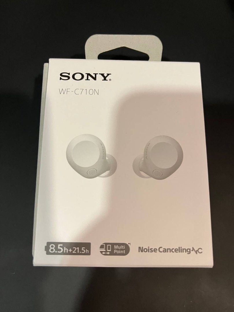 Sony WF-C710N Wireless Noise Cancelling Earbuds - White, Audio ...