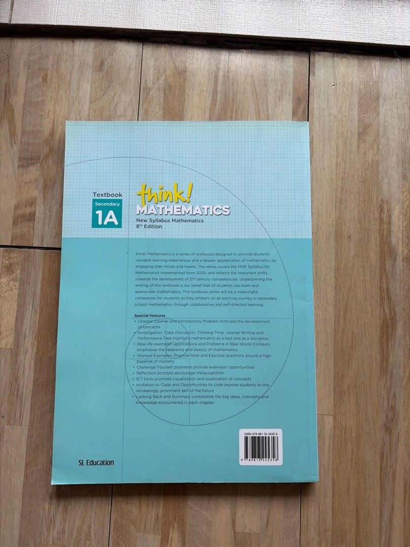 Think! Mathematics Secondary 1A Textbook, Hobbies & Toys, Books ...