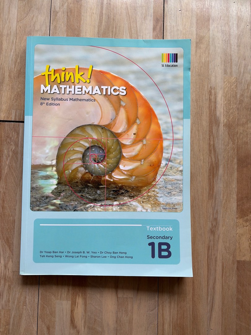 Think! Mathematics Secondary 1B Textbook, Hobbies & Toys, Books ...