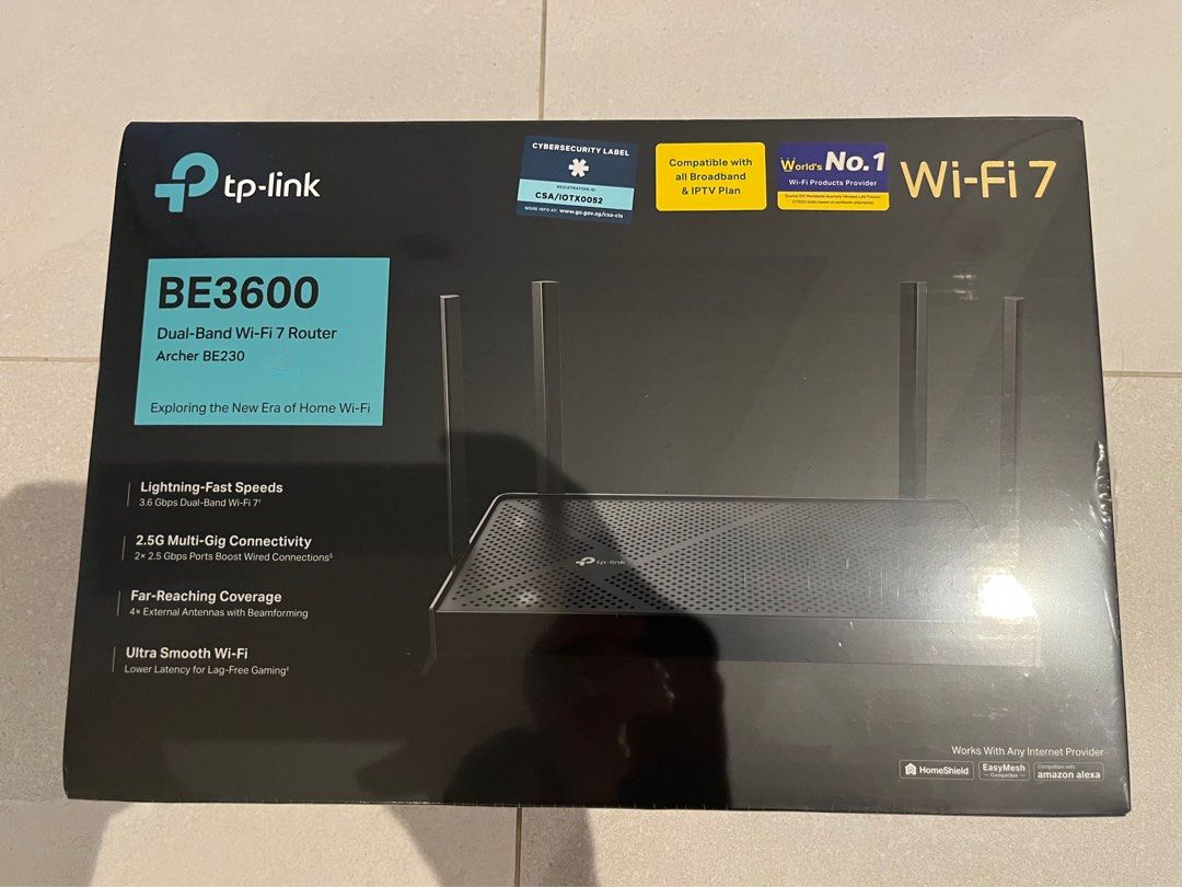 TP-Link Archer BE3600 Dual-Band Wi-Fi 7 Router, Computers & Tech, Parts ...