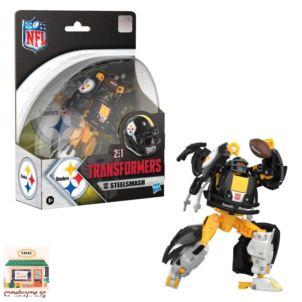 Transformers NFL Pittsburgh Steelers Steelsmash 5.5-Inch Action Figure ...