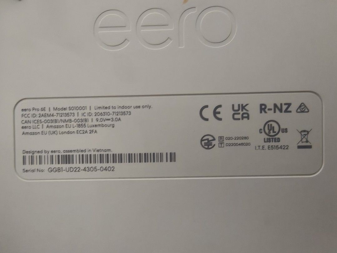 WiFi - EERO Pro 6e, TV & Home Appliances, Other Home Appliances on ...