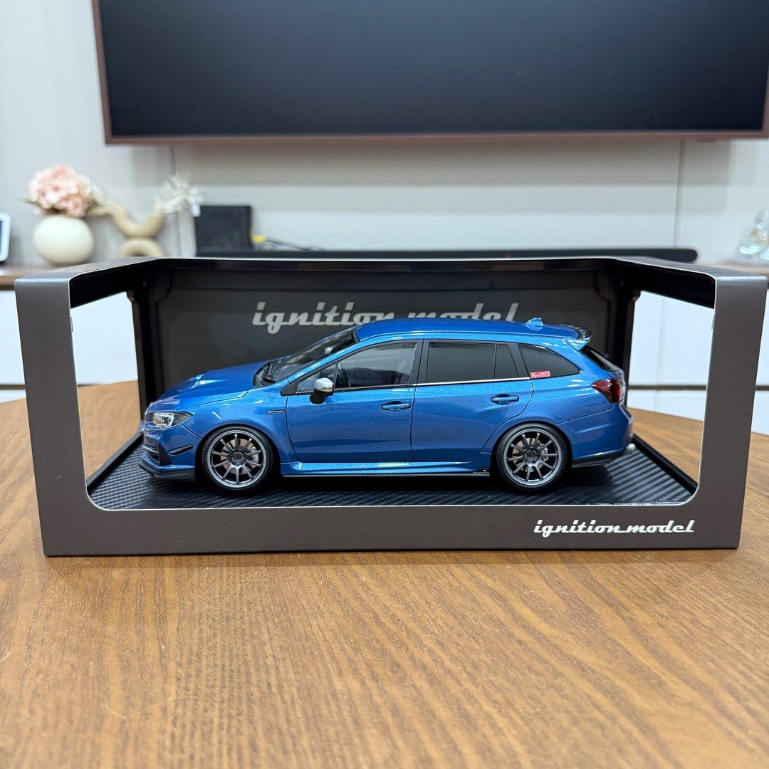 1/18 Ignition Model Subaru Levorg same scale as Autoart LCD Motorhelix ...