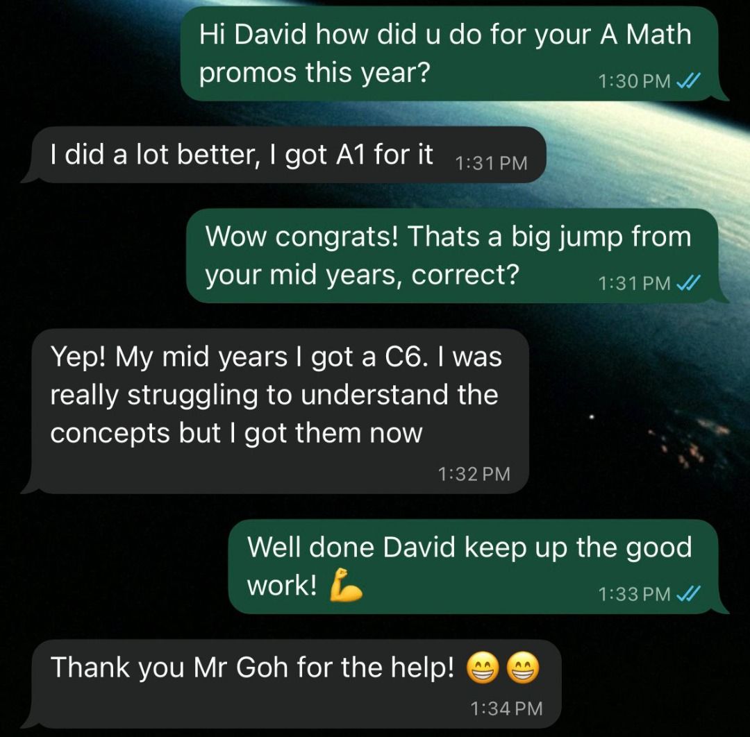 Struggling with O or A level Math/Physics? NYJC Tutor (A in H2 Math ...