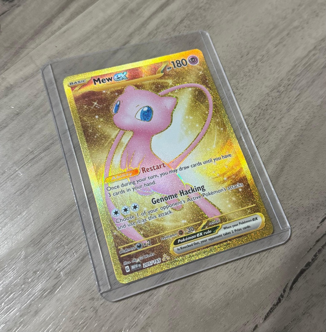 151 Mew EX Gold Pokemon Card - English [AUTHENTIC], Hobbies & Toys ...