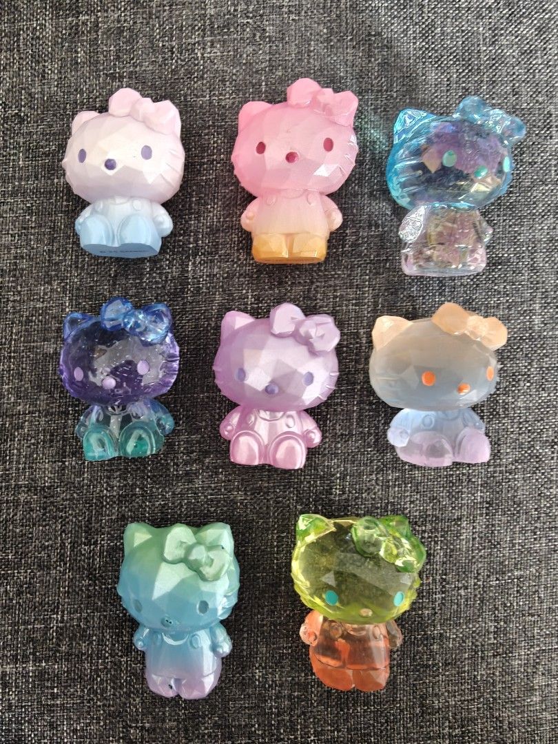 2025 New Hello Kitty Sanrio Pearl Clear Laser Print Macaron Transparent ...