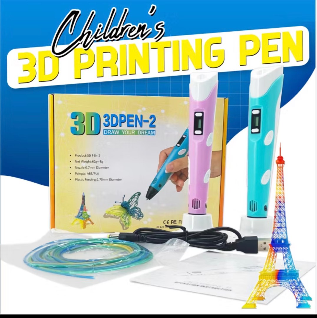3D Pen-2 Children's 3D Printing Pen, Hobbies & Toys, Toys & Games on ...