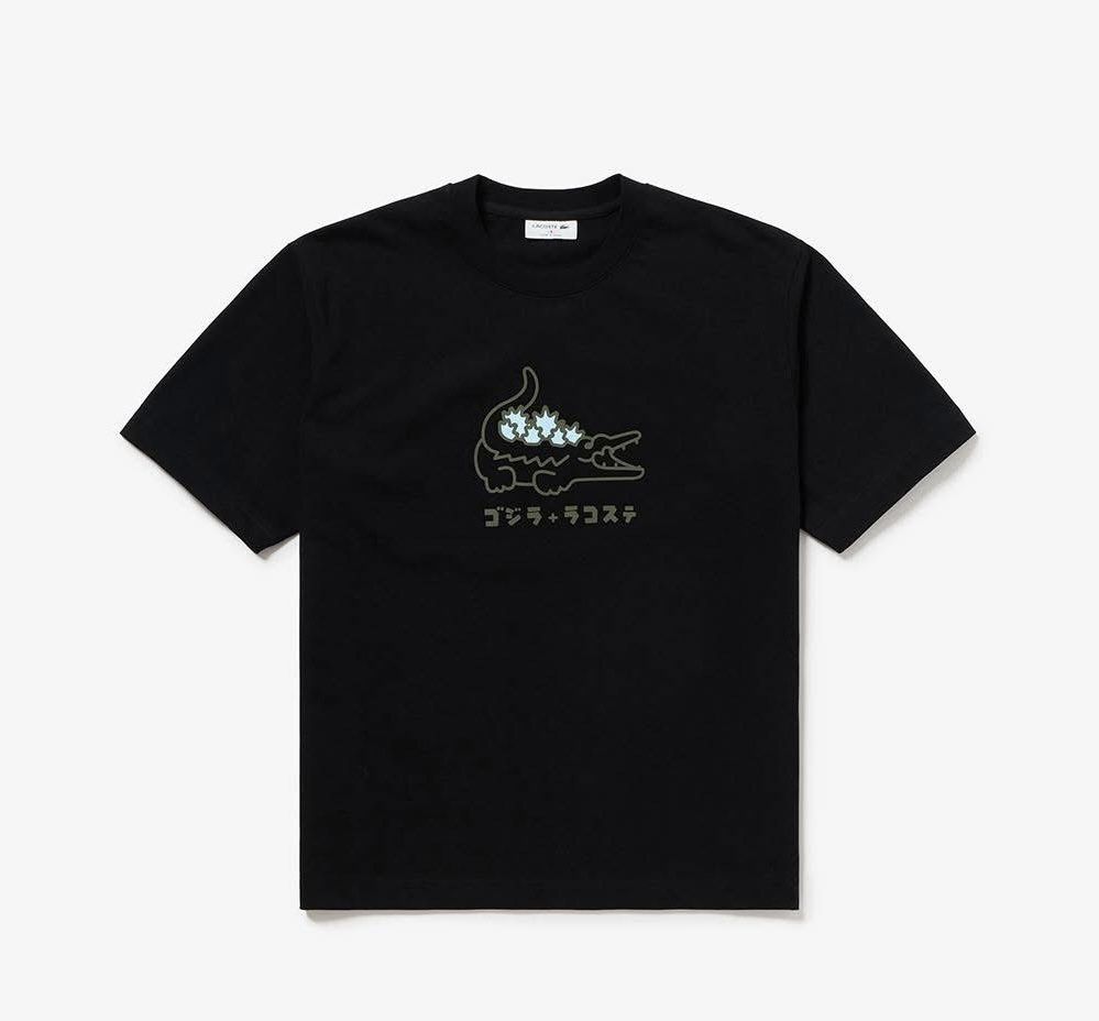 全新 2025 日本限定 Lacoste x Godzilla, 他的時尚, 上衣與西裝, T恤、Polo衫在旋轉拍賣