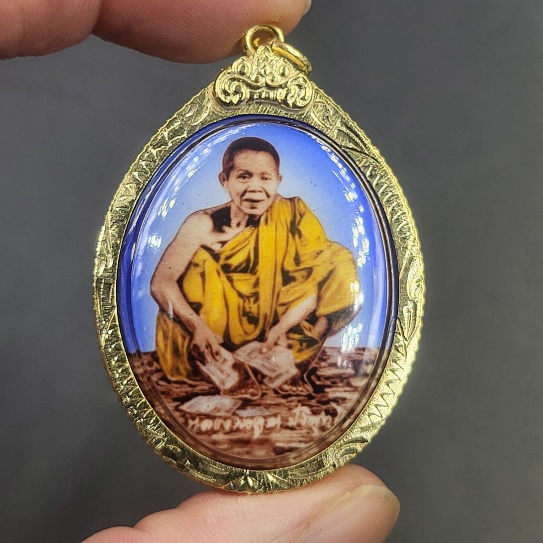 🔥 🔥 🔥 Lp Koon Locket with Handyant, Monk robe and Hairs Be 2536 Wat Ban ...