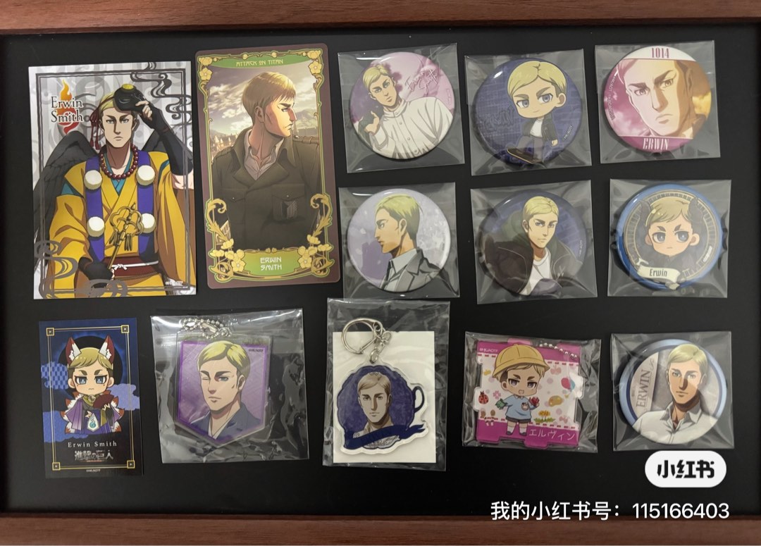 Attack on Titan Erwin Smith Collectibles, Hobbies & Toys, Memorabilia ...