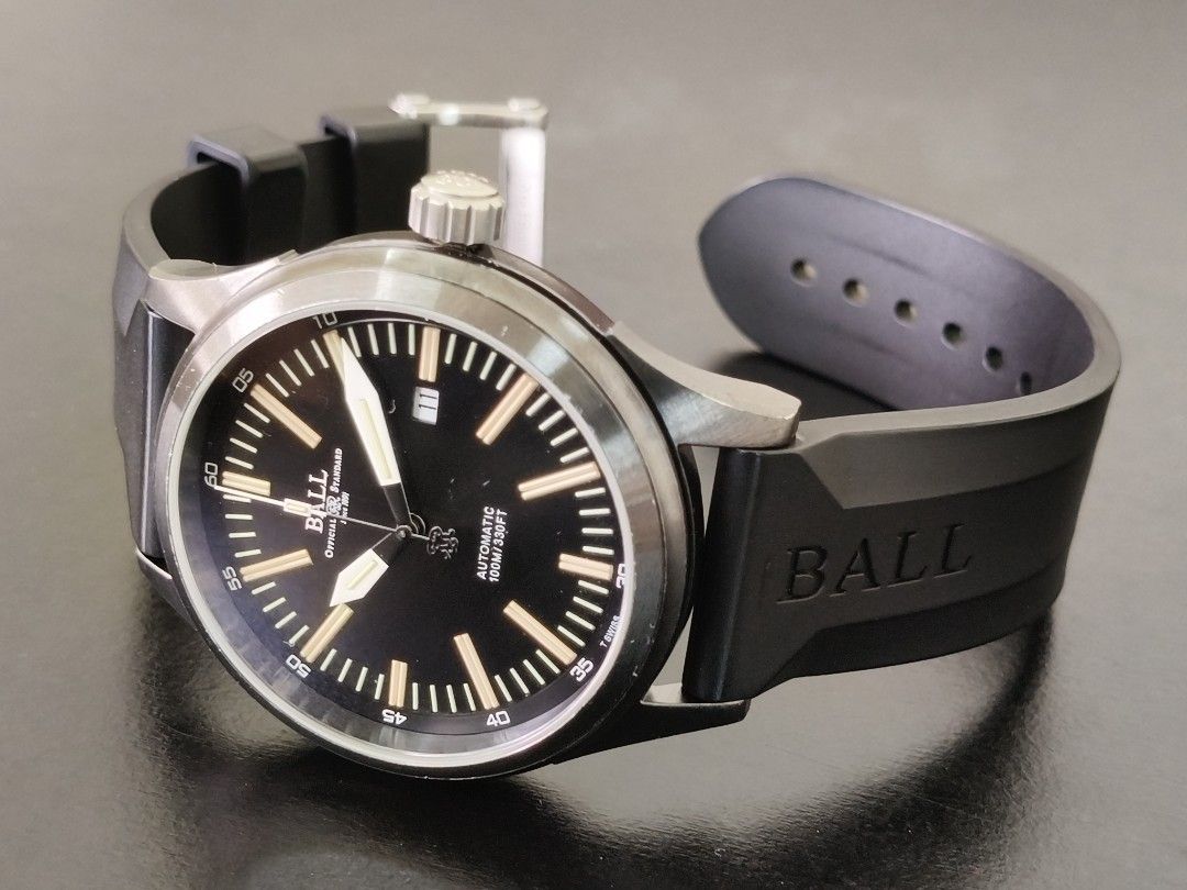 Ball Watch Automatic Black DLC Night Train, Luxury, Watches on Carousell