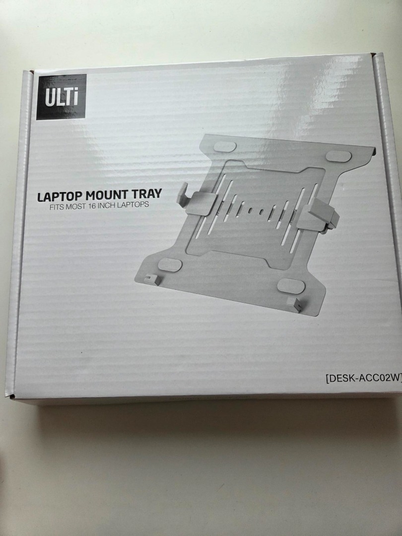 Brand new ULTi laptop mount tray (White colour) - fits most 16 inch ...