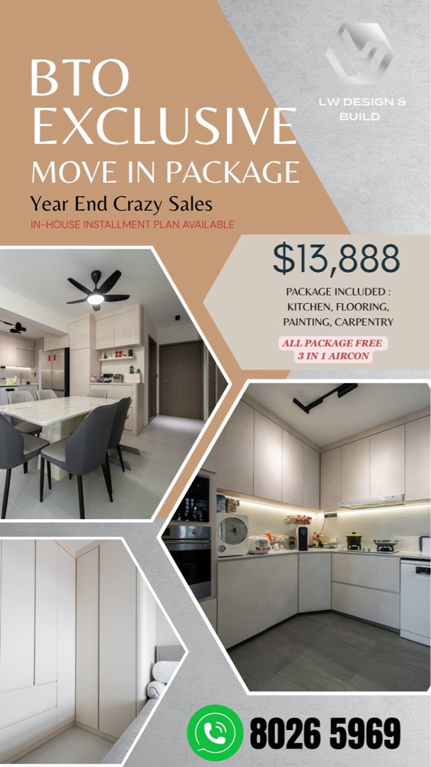 BTO Exclusive Package, Home Services, Renovations, Full Home Renovation ...