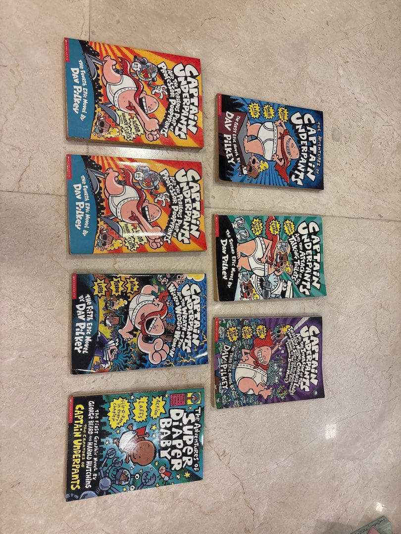Captain Underpants Book Series by Dav Pilkey, Hobbies & Toys, Books ...