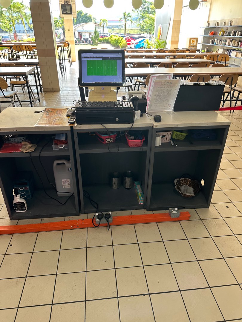 Cashier Counter with Shelves, Furniture & Home Living, Furniture ...