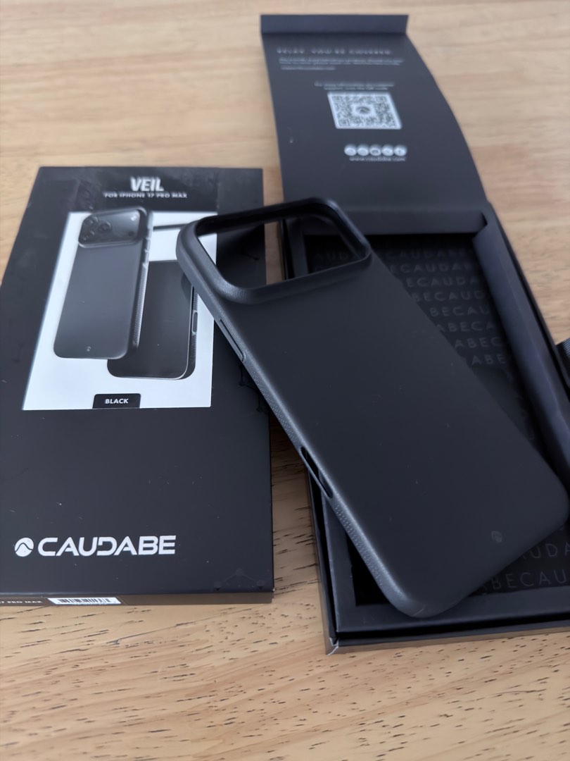 Caudabe iPhone 17 Pro Max Ultra Slim Veil case (Black), Mobile Phones ...