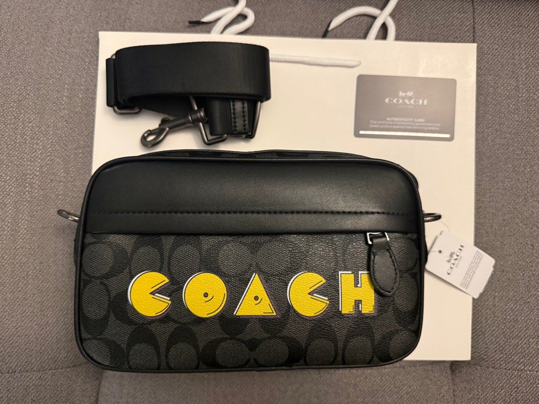 Coach Pacman X Peanuts 💯 In stock, Luxury, Bags & Wallets on Carousell