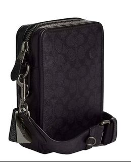 Coach Signature Crossbody Bag - Black, Men's Fashion, Bags, Sling Bags ...