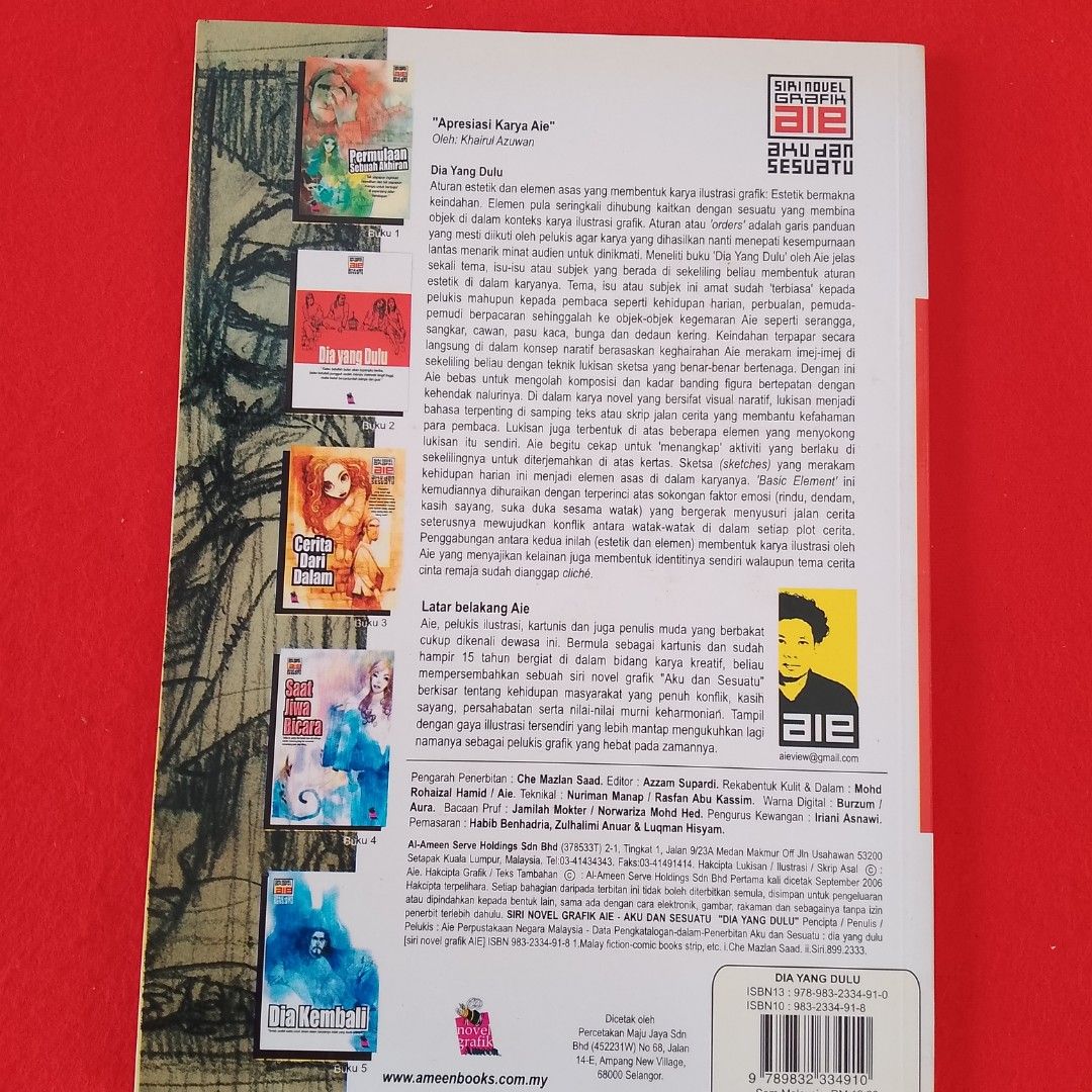 Dia Yang Dulu (Aie) Novel Grafik, Hobbies & Toys, Books & Magazines ...