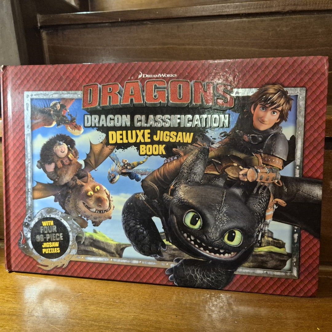 DreamWorks Dragons Dragon Classification Deluxe Jigsaw Book., Hobbies ...